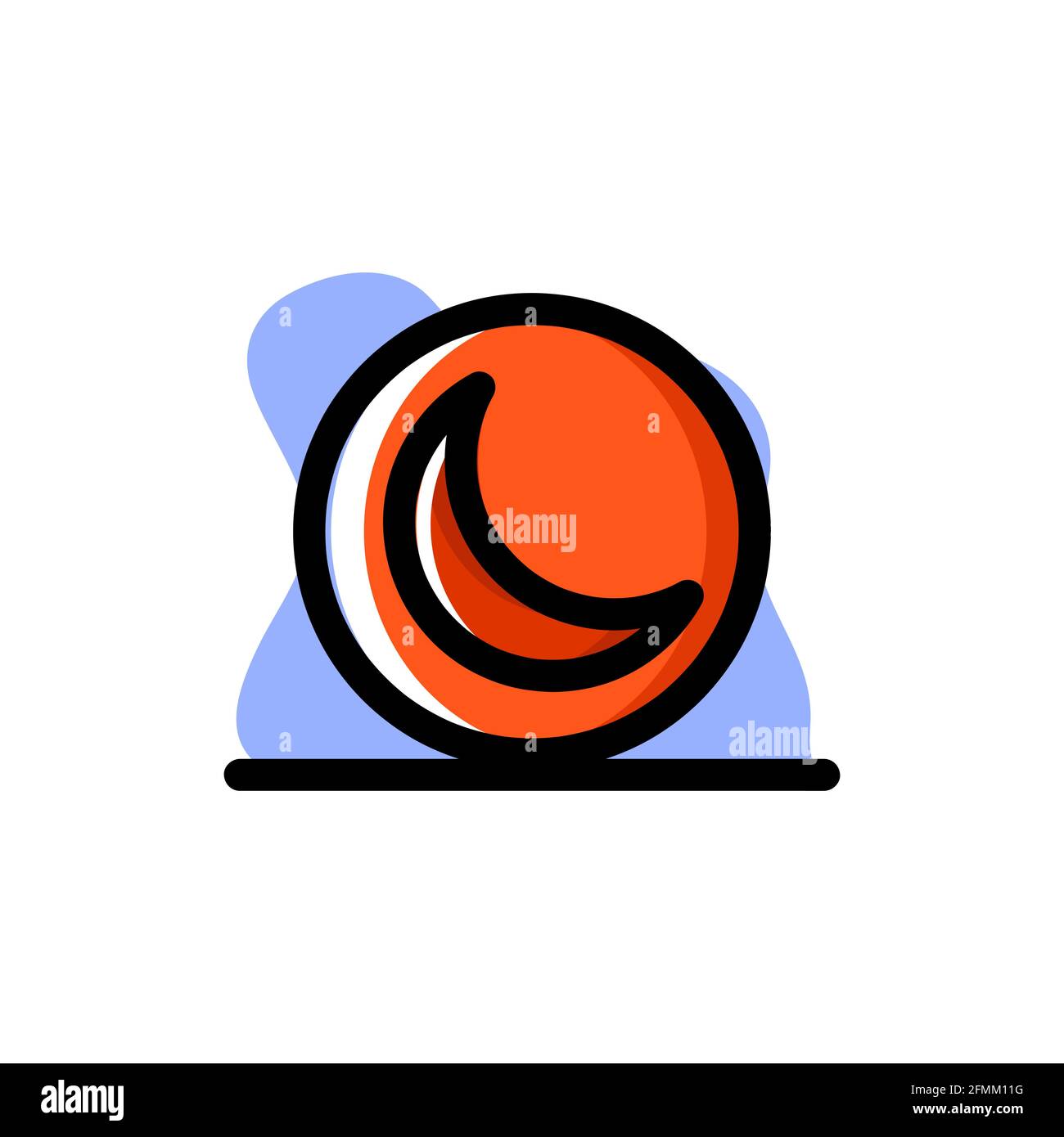 Night Sleep Moon Conceptual Icon Vector Illustration Design Icon eps10 ...
