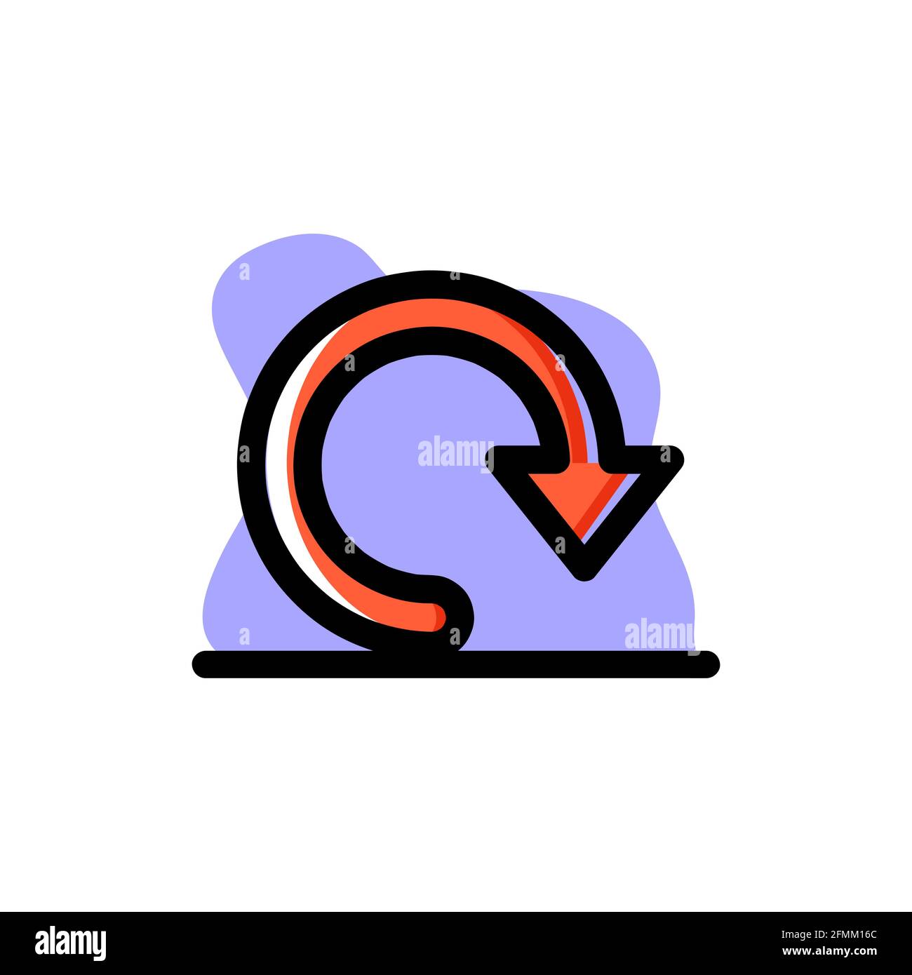 Reload Arrow Button Icon Conceptual Vector Illustration Design eps10 ...