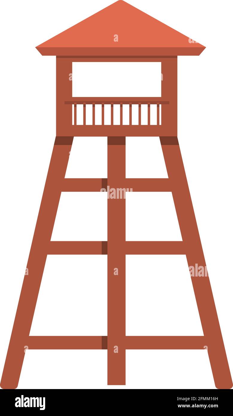 Safari wood tower icon. Cartoon of Safari wood tower vector icon for ...