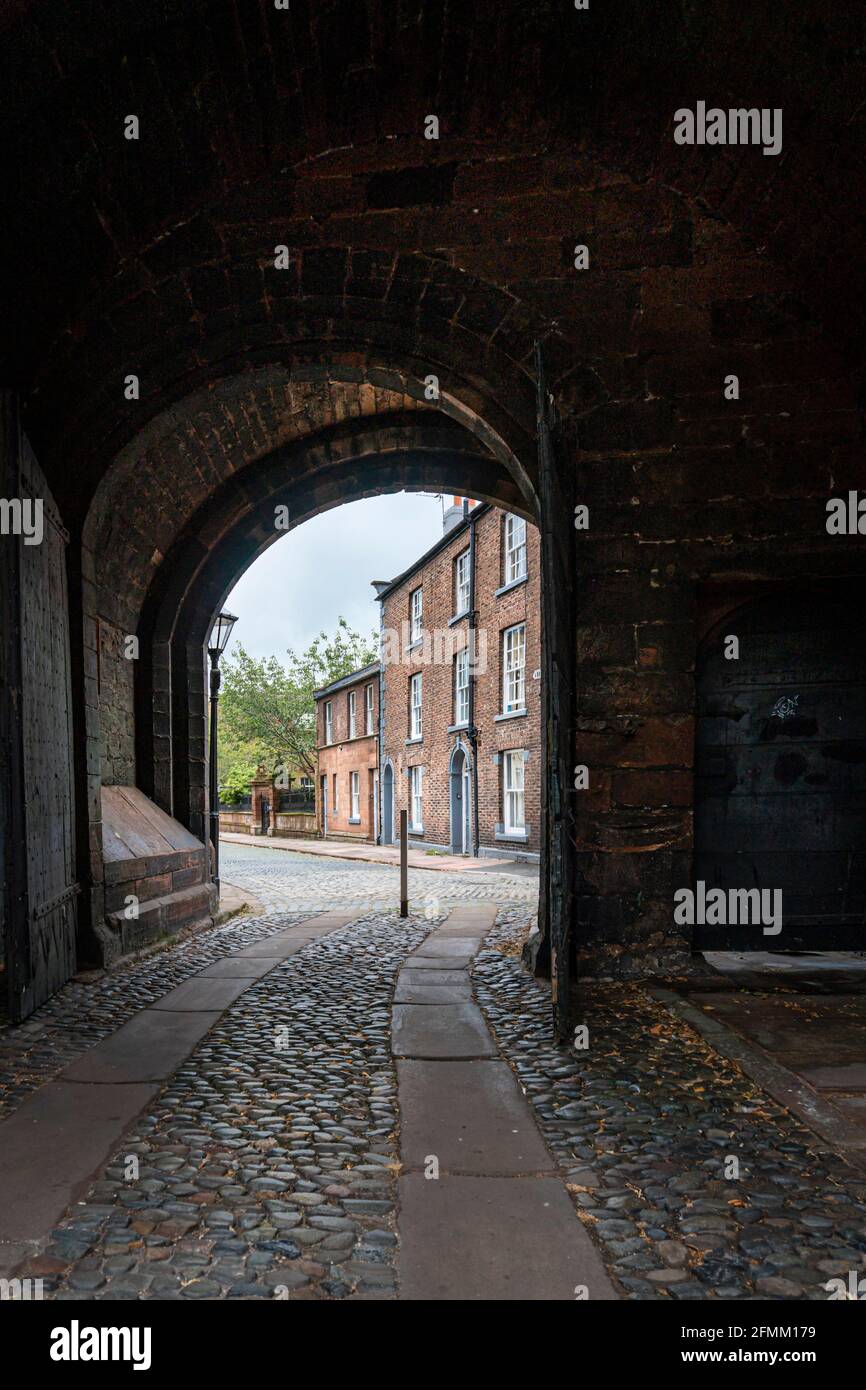 Ancient architecture in the city of Carlisle, Cumbria, UK Stock Photo ...