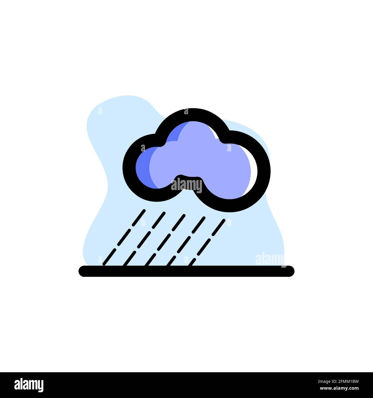 Rain Weather Icon Conceptual Vector Illustration Design great for any ...