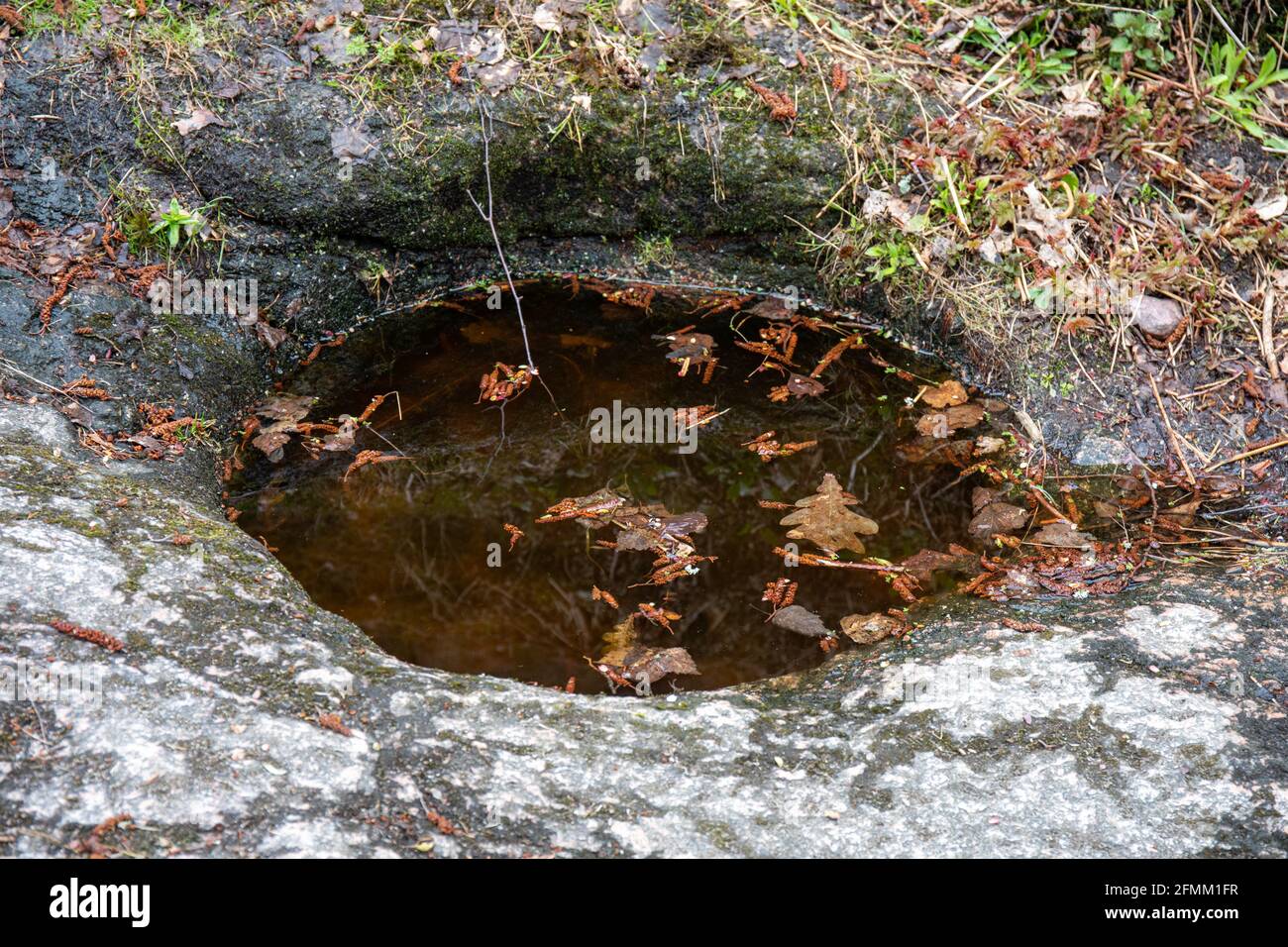 Hiidenkirnu or giant's cauldron or giant's kettle or moulin pothole or ...