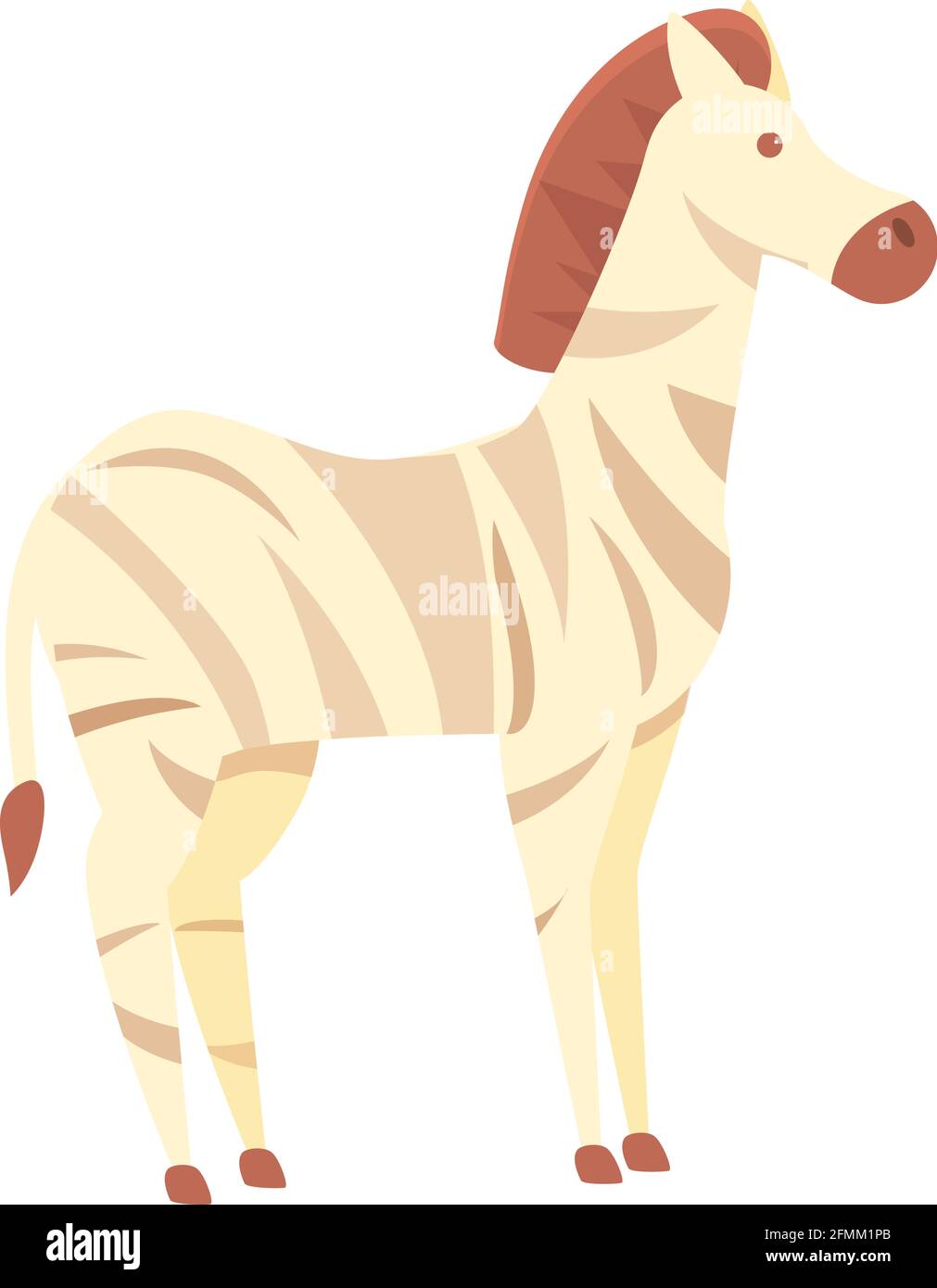 Safari zebra icon. Cartoon of Safari zebra vector icon for web design ...