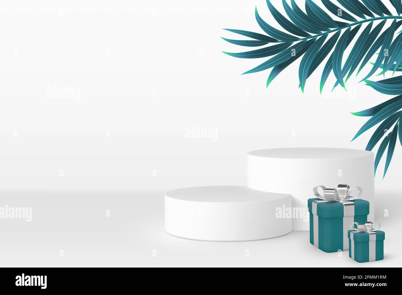 3d product podium tropical Stock Vector Images - Alamy