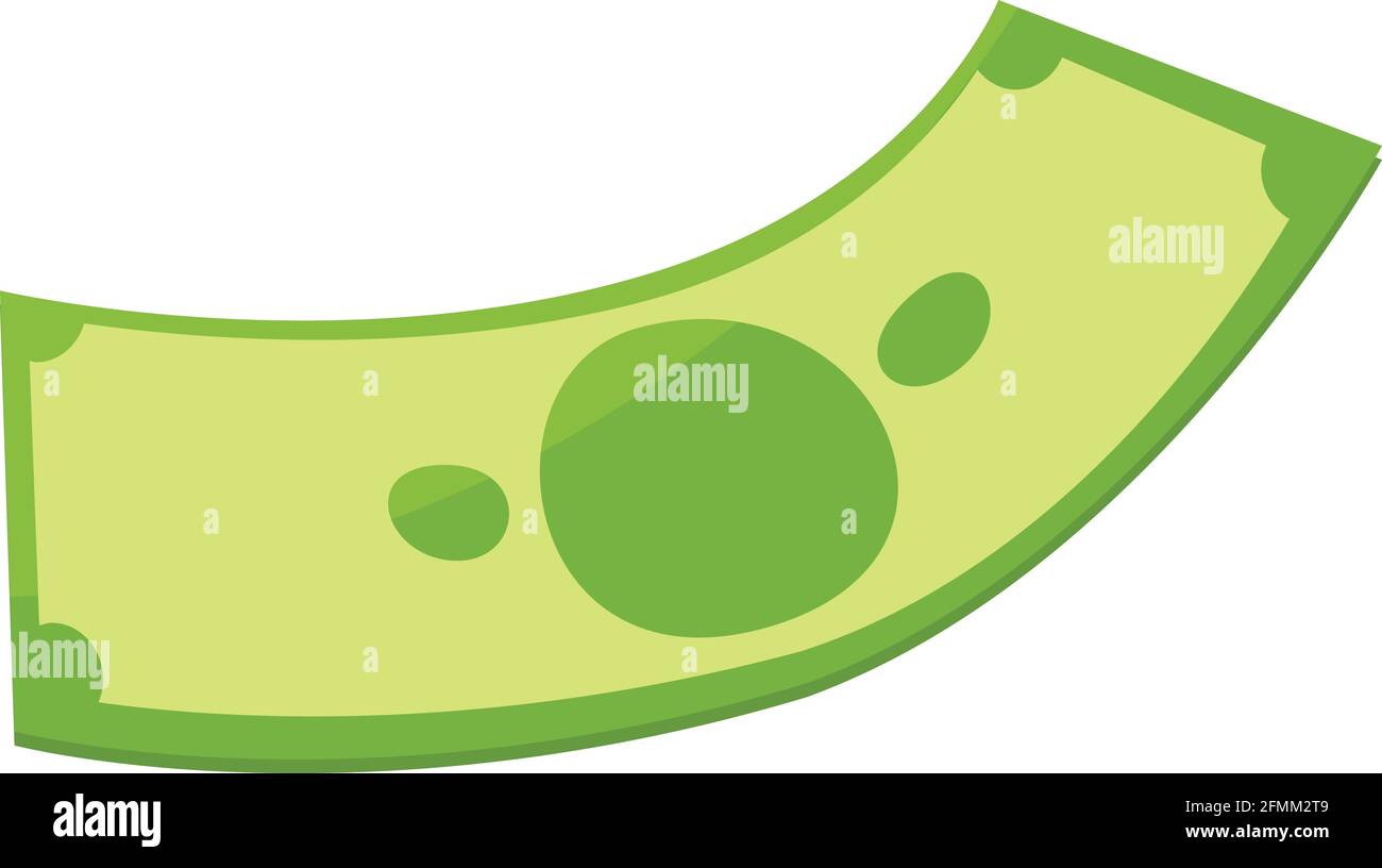 Bank cash green icon. Cartoon of Bank cash green vector icon for web ...