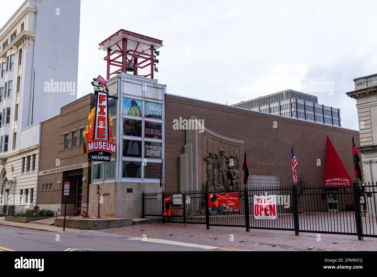 Memphis, TN / USA - September 3, 2020: Memphis Fire Museum in downtown ...