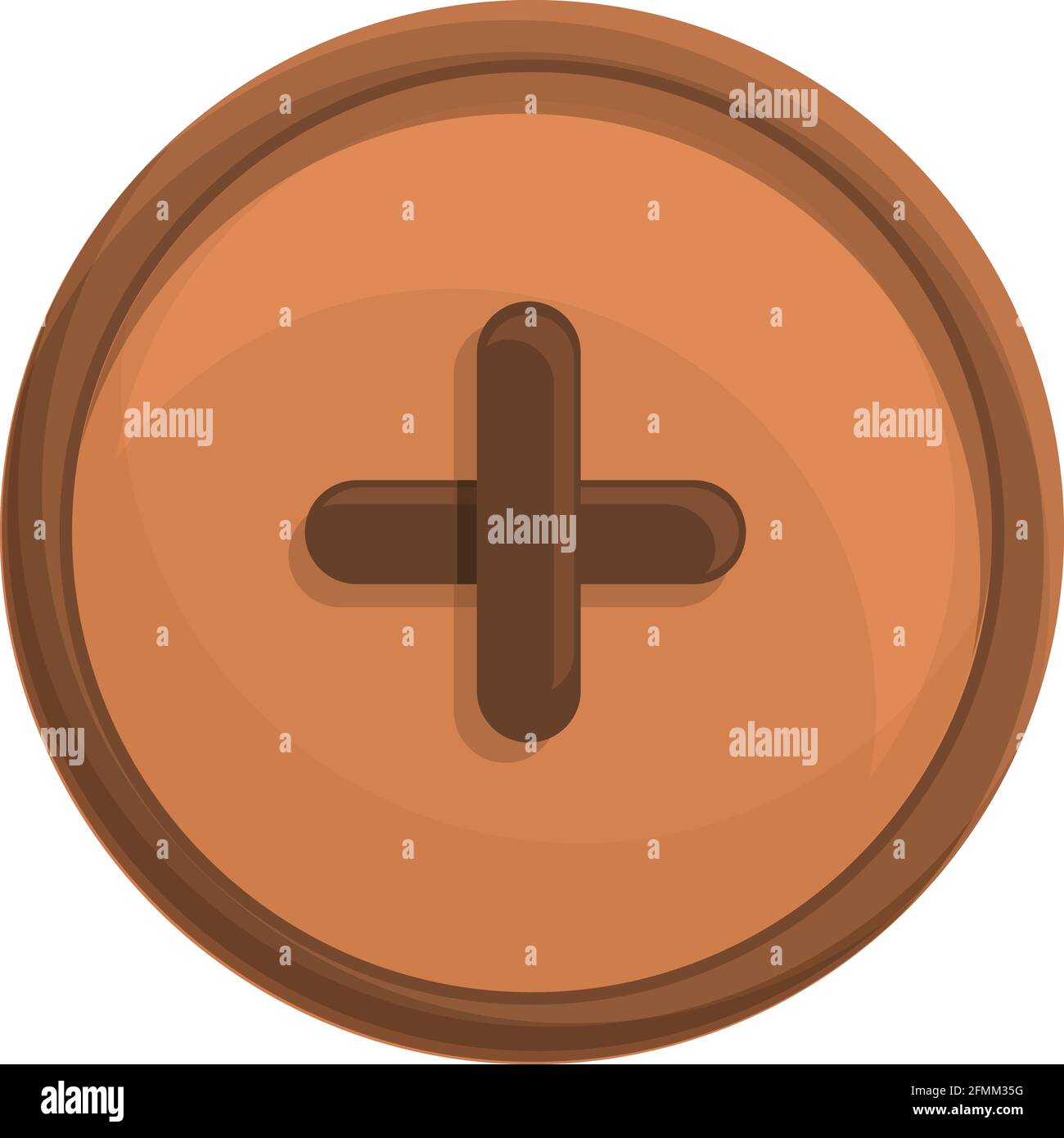 Sewing button icon. Cartoon of Sewing button vector icon for web design ...