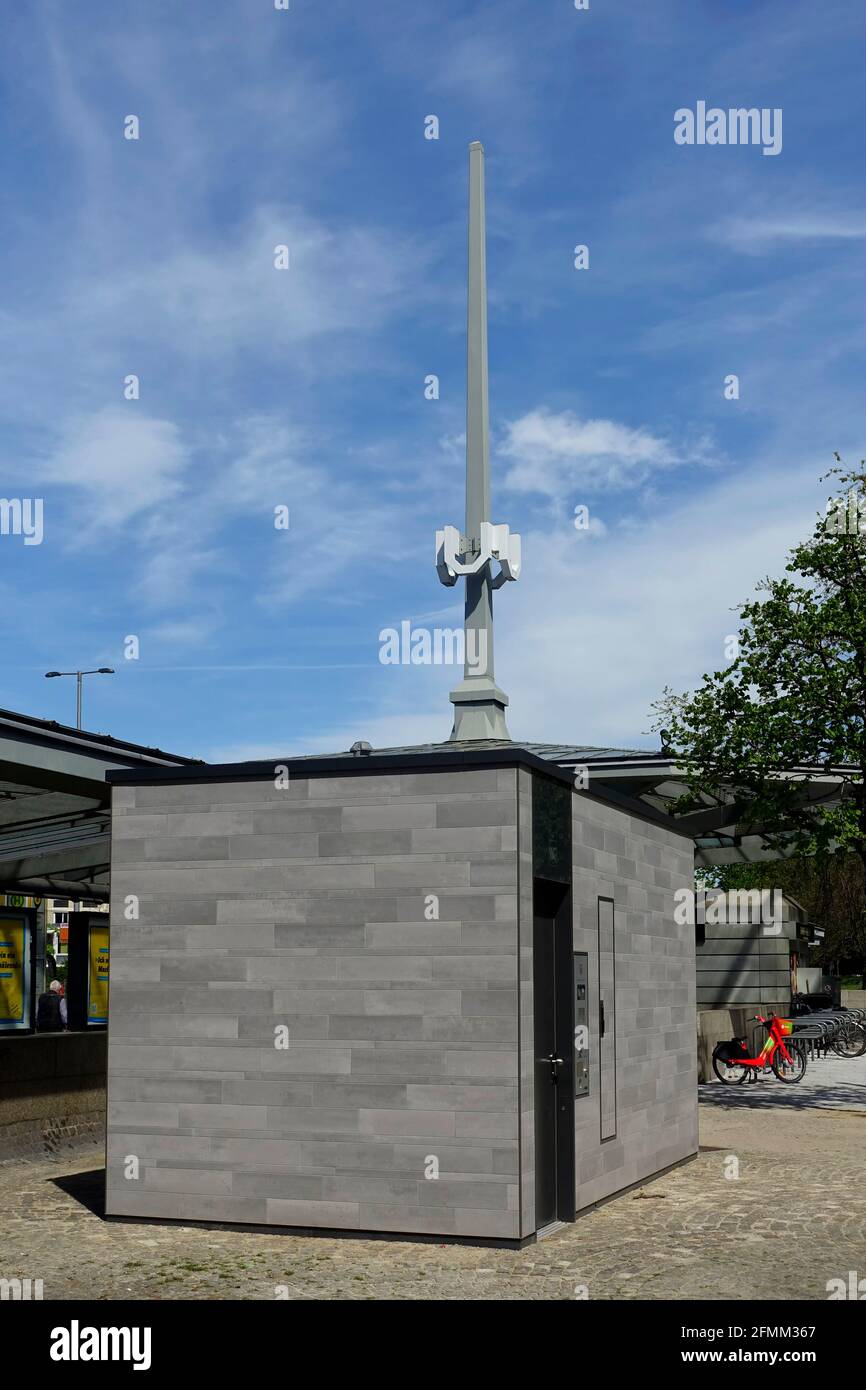 Spandau city hall underground station, Rathaus Spandau, Berlin Stock ...