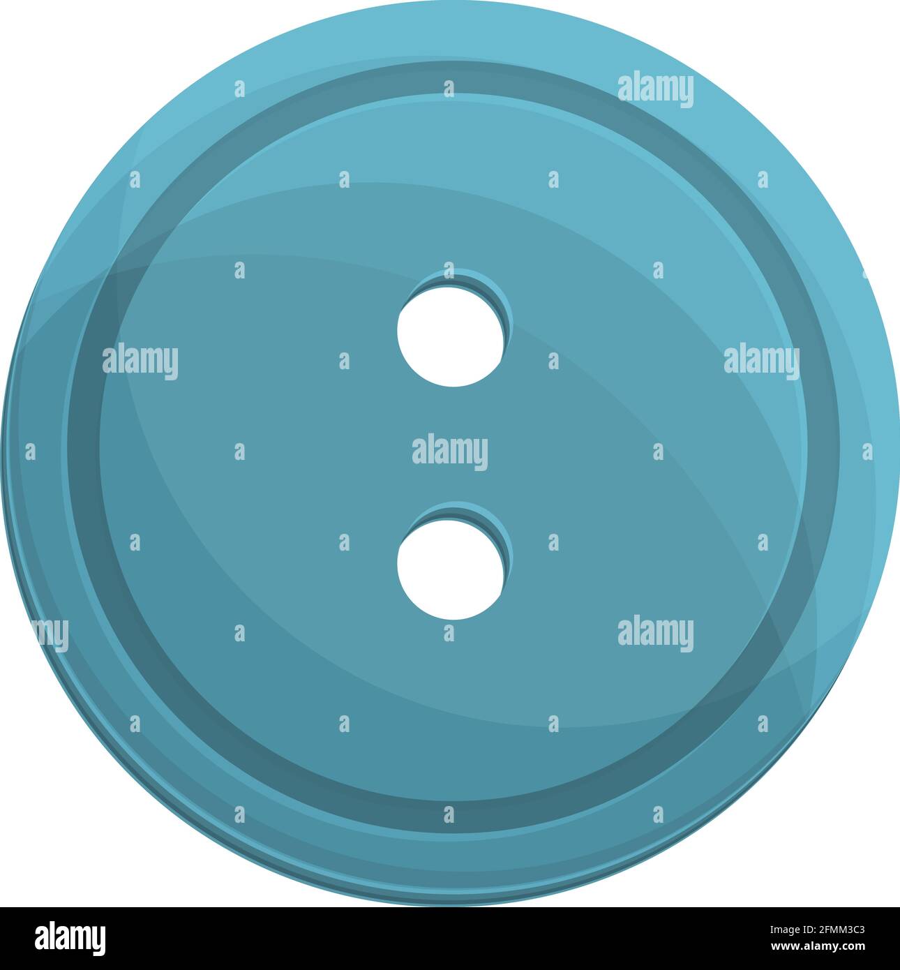 Sewing blue button icon. Cartoon of Sewing blue button vector icon for ...