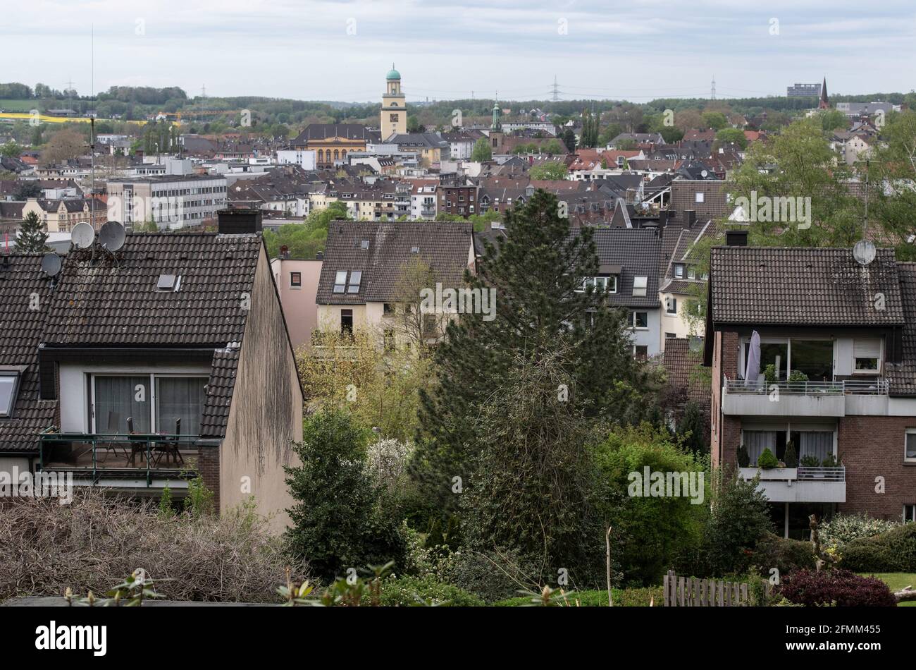 Witten overview with town hall hi-res stock photography and images - Alamy