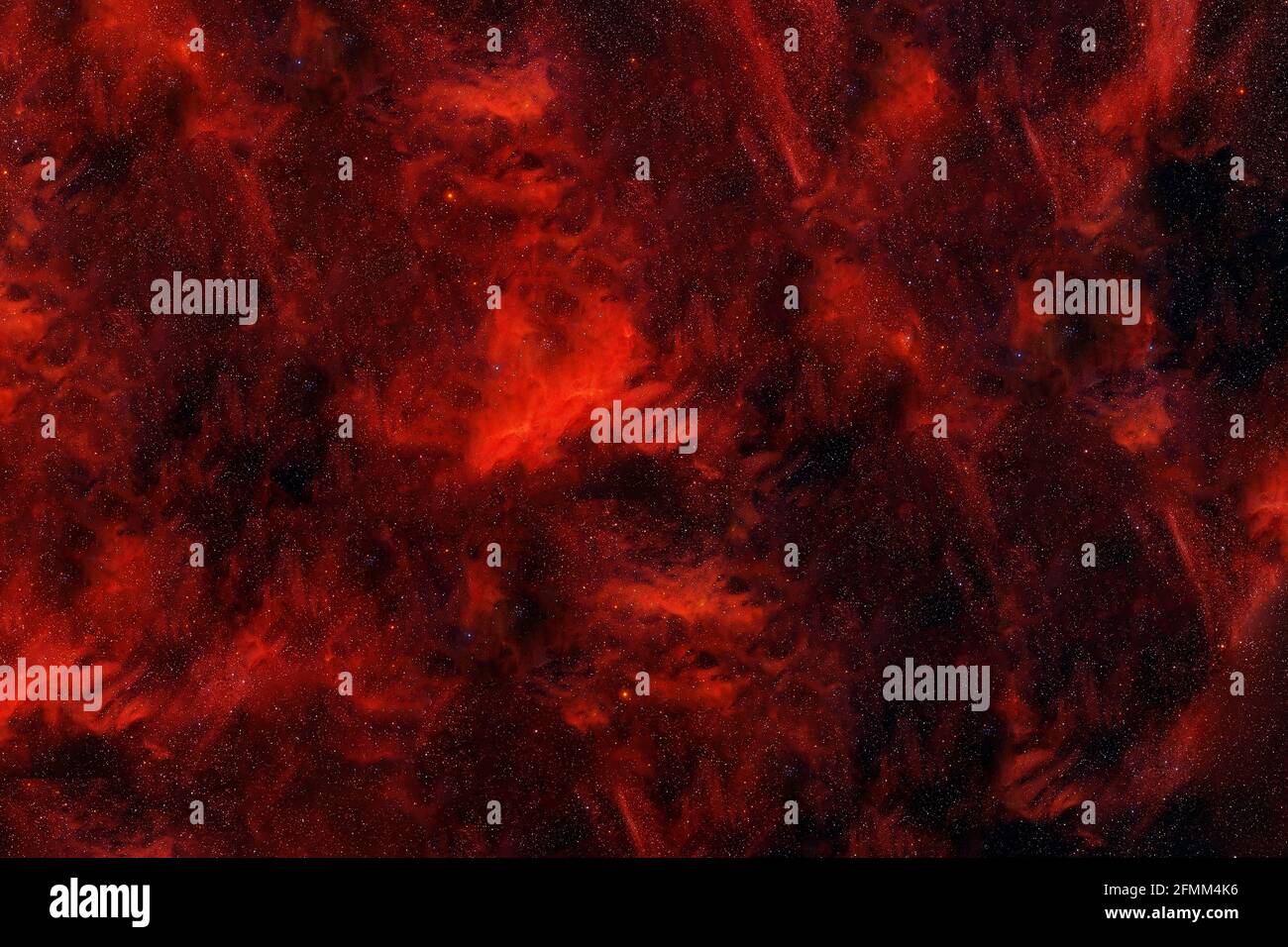 Bright red space nebula. Elements of this image were furnished by NASA ...