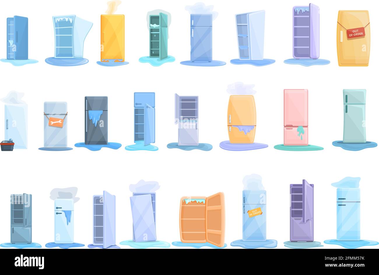 Fix freezer Stock Vector Images - Alamy
