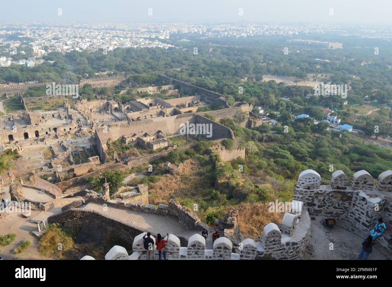 Golconda (Golkonda) Fort Stock Photo - Alamy