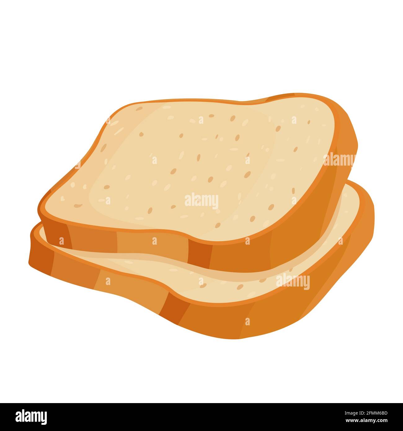 Cartoon vector illustration isolated object delicious flour food bakery ...