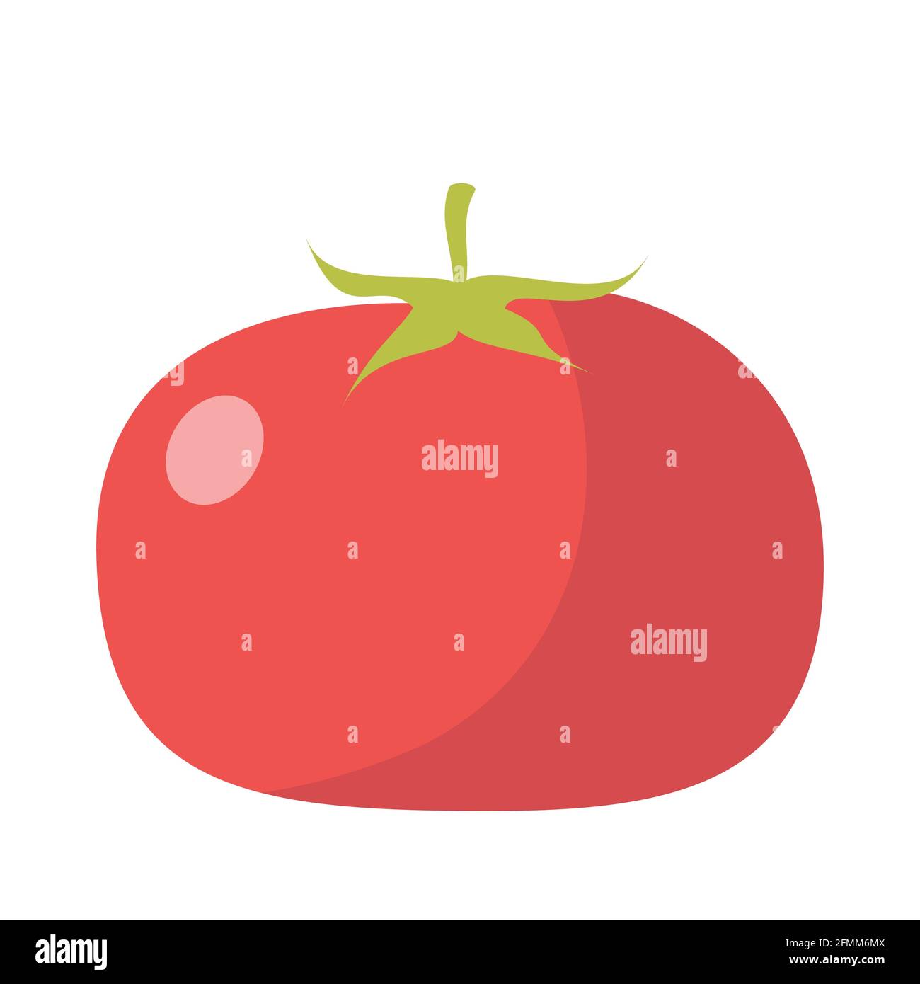 Cartoon vector illustration isolated object fresh fruit tomato Stock ...