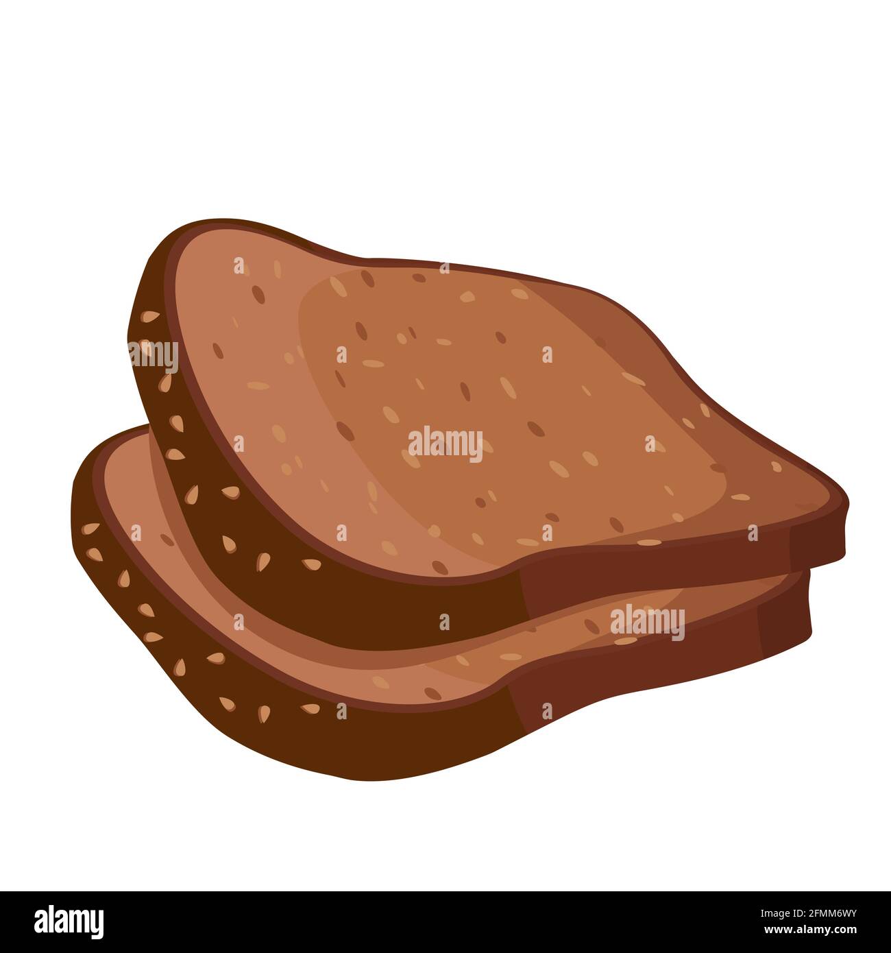 Cartoon vector illustration isolated object delicious flour food bakery ...