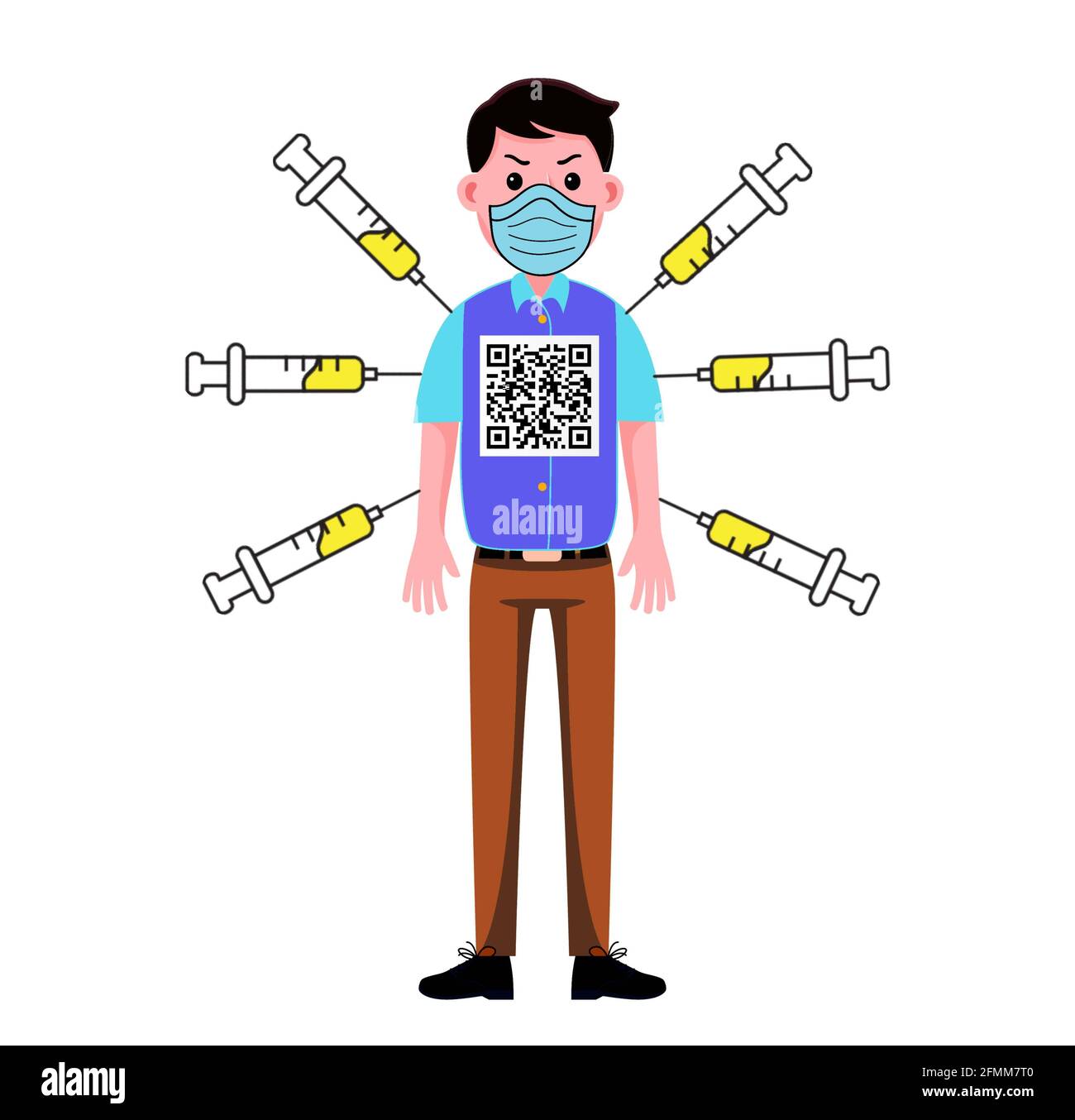Cartoon qr code hi-res stock photography and images - Alamy