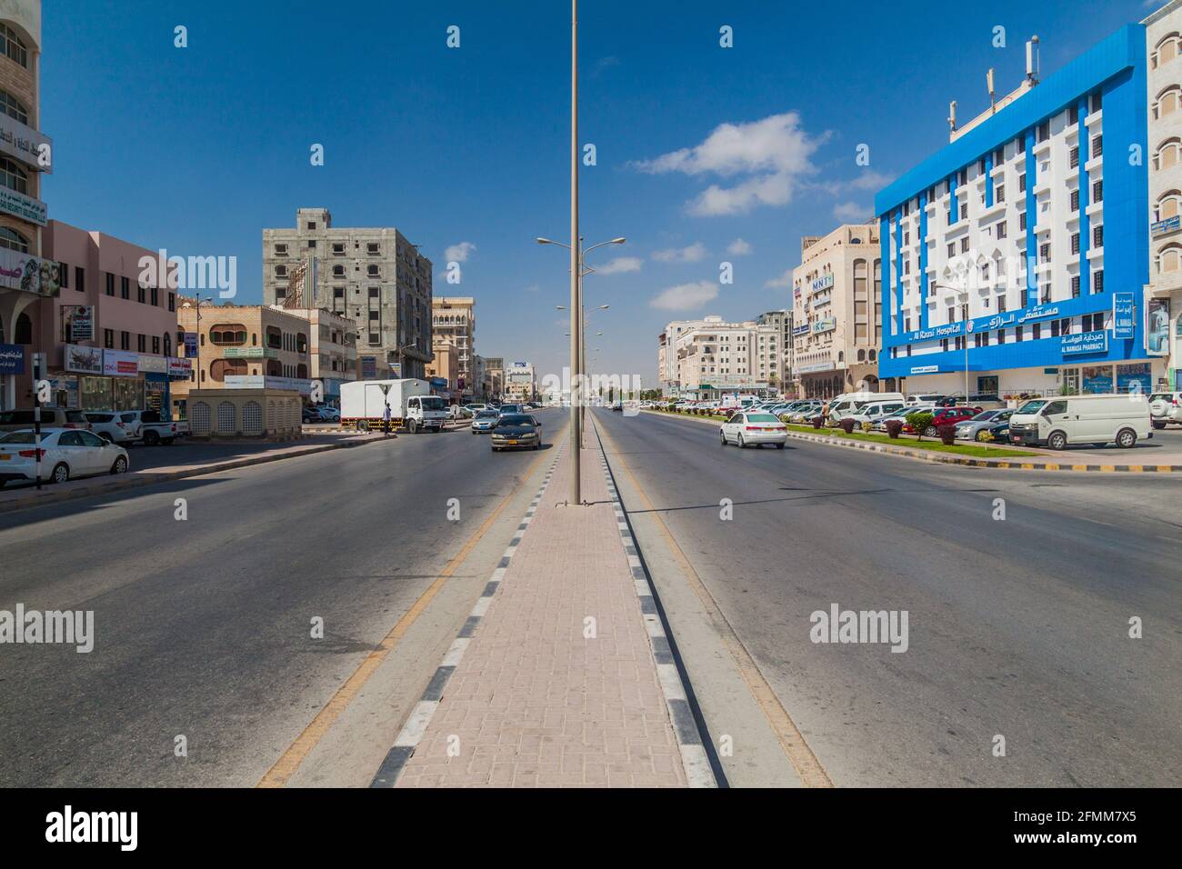 SALALAH, OMAN - FEBRUARY 24, 2017: View of a road in Salalah Stock ...