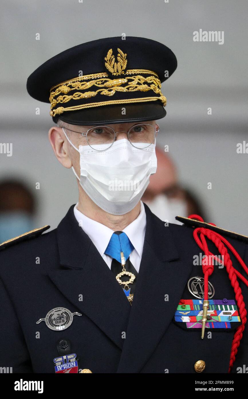 Paris, France, May 10, 2021. The Paris police prefect, Didier Lallement ...