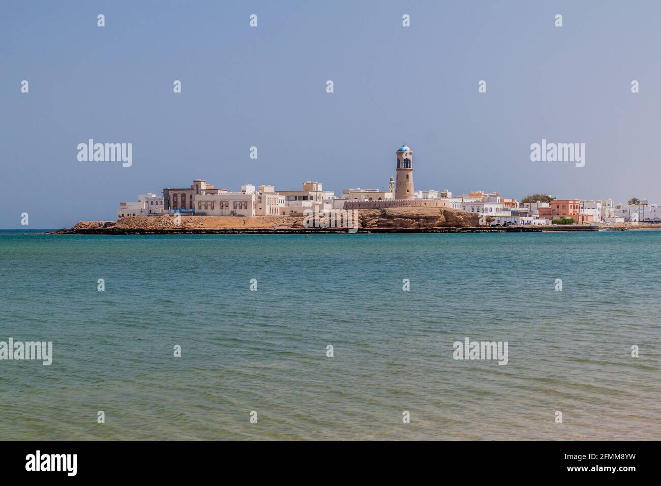 Ayjah neighborhood with its lighthouse in Sur, Oman Stock Photo - Alamy