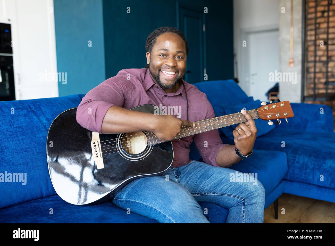 Musician african american home interior hi-res stock photography and ...