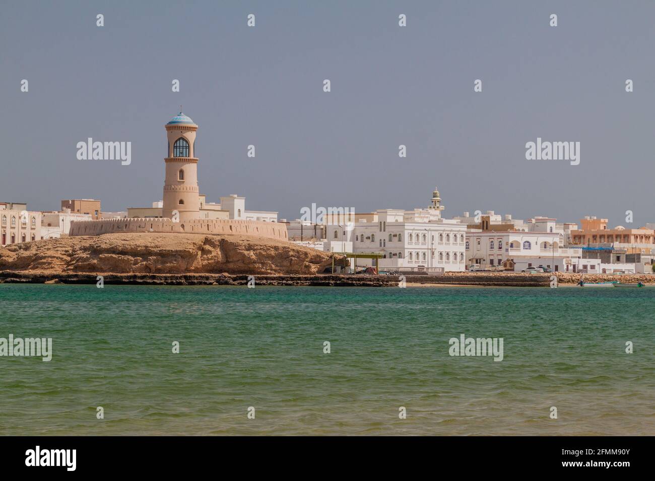 Ayjah neighborhood with its lighthouse in Sur, Oman Stock Photo - Alamy