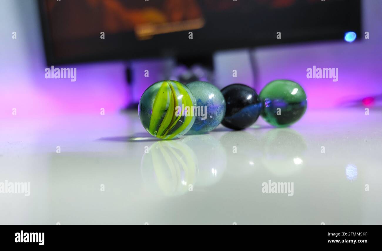 Beautiful glass balls with reflections hi-res stock photography and ...