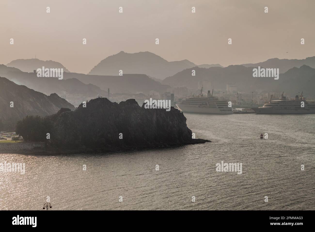 Muttrah port in Muscat, Oman Stock Photo - Alamy
