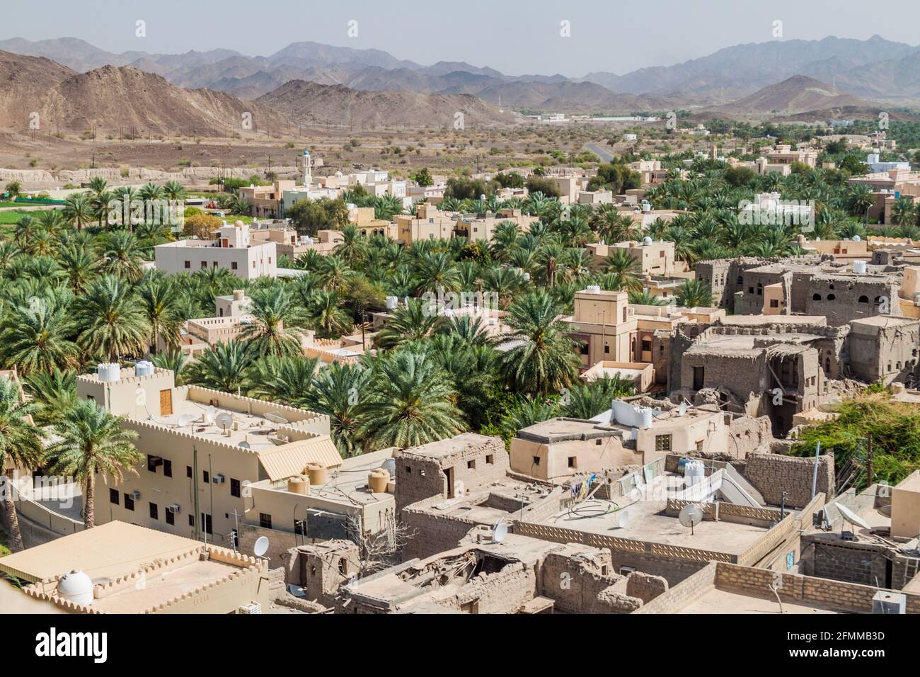 Aerial view of Bahla town, Oman Stock Photo - Alamy