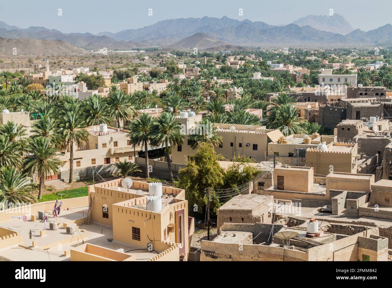 Aerial view of Bahla town, Oman Stock Photo - Alamy