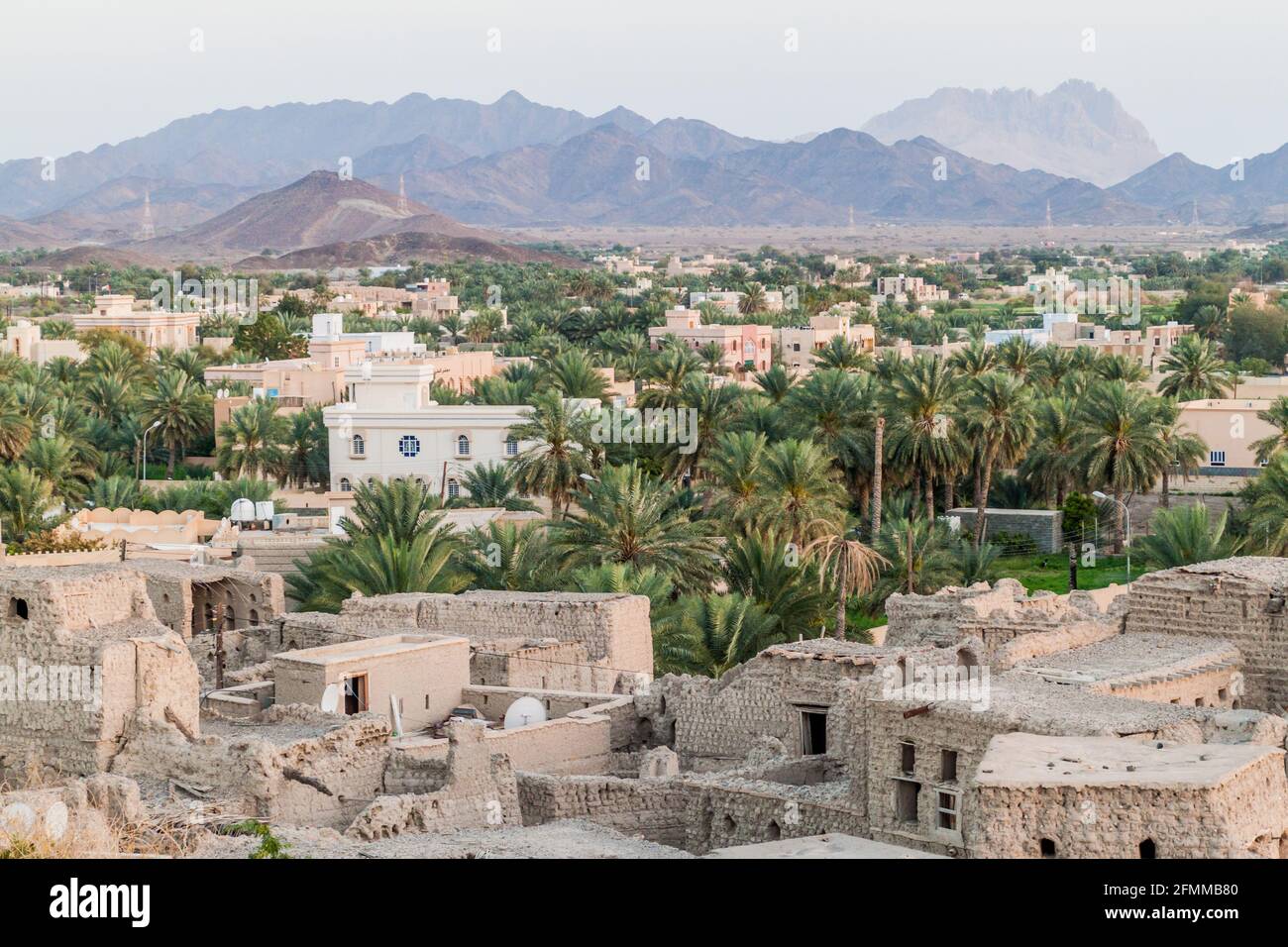 Aerial view of Bahla town, Oman Stock Photo - Alamy