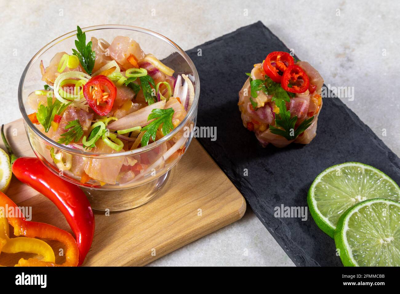 Seafood ceviche, typical dish from Peru Stock Photo - Alamy