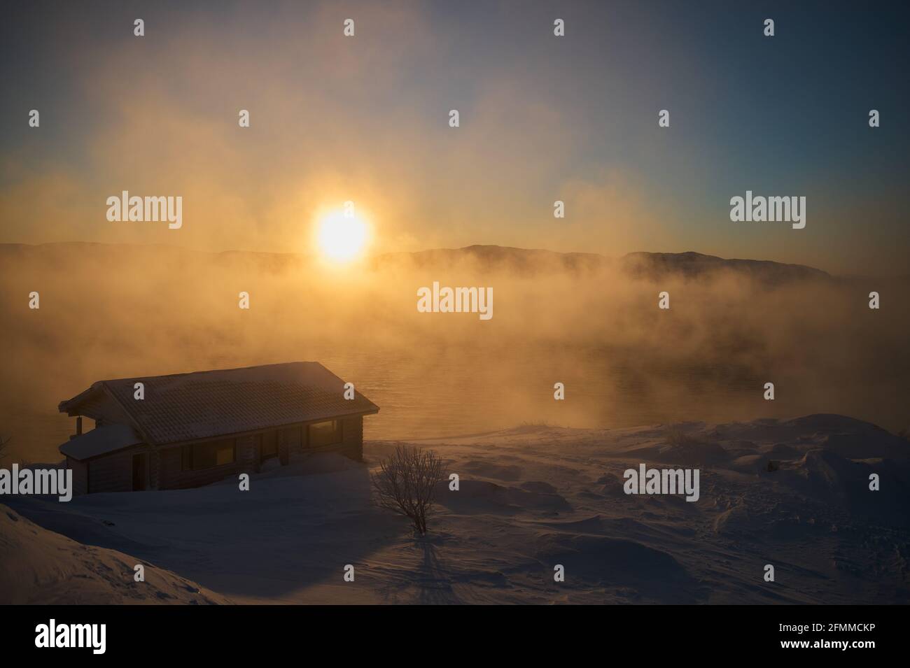 Shades of a colorful snowy sky hi-res stock photography and images - Alamy