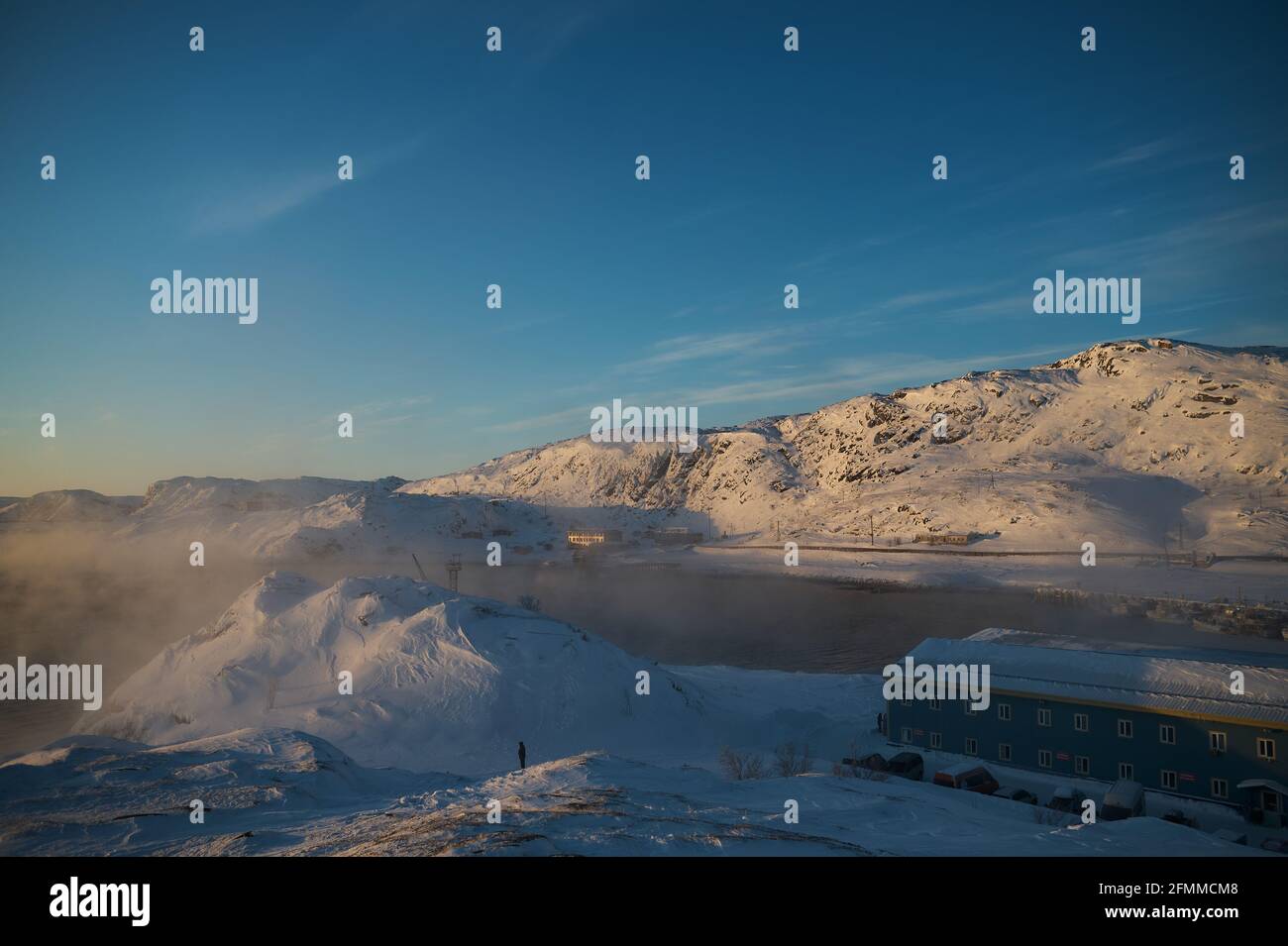 Shades of a colorful snowy sky hi-res stock photography and images - Alamy