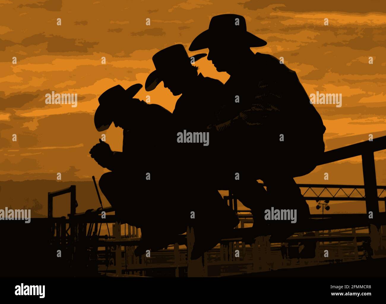 Cowboy Sitting On Fence High Resolution Stock Photography and Images ...