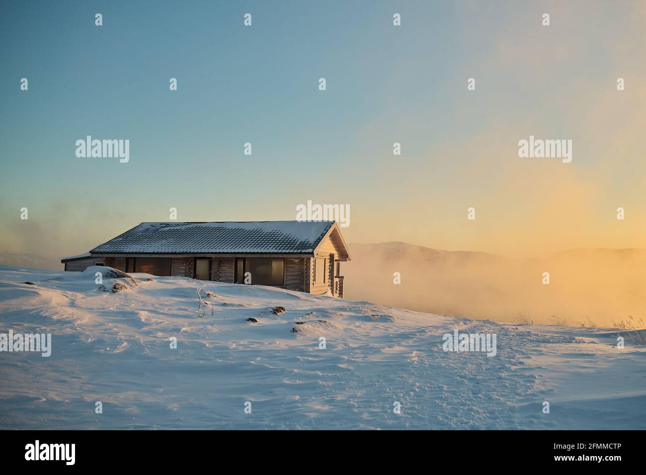 Shades of a colorful snowy sky hi-res stock photography and images - Alamy