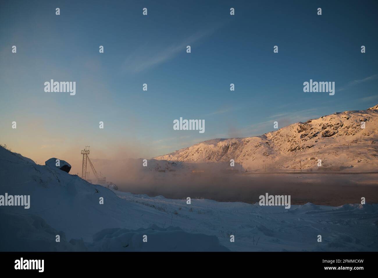 Shades of a colorful snowy sky hi-res stock photography and images - Alamy