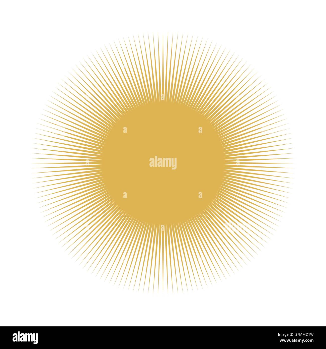 Sun abstract illustration isolated on white background Stock Vector ...