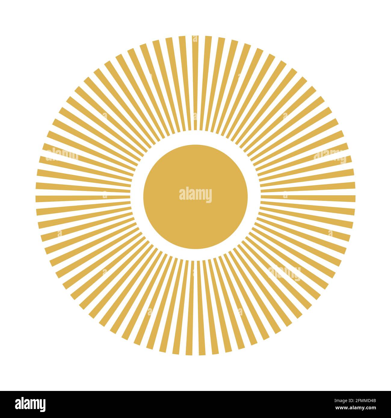 Sun abstract illustration isolated on white background Stock Vector ...