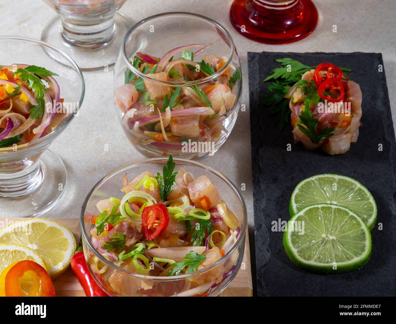 Seafood ceviche, typical dish from Peru Stock Photo - Alamy