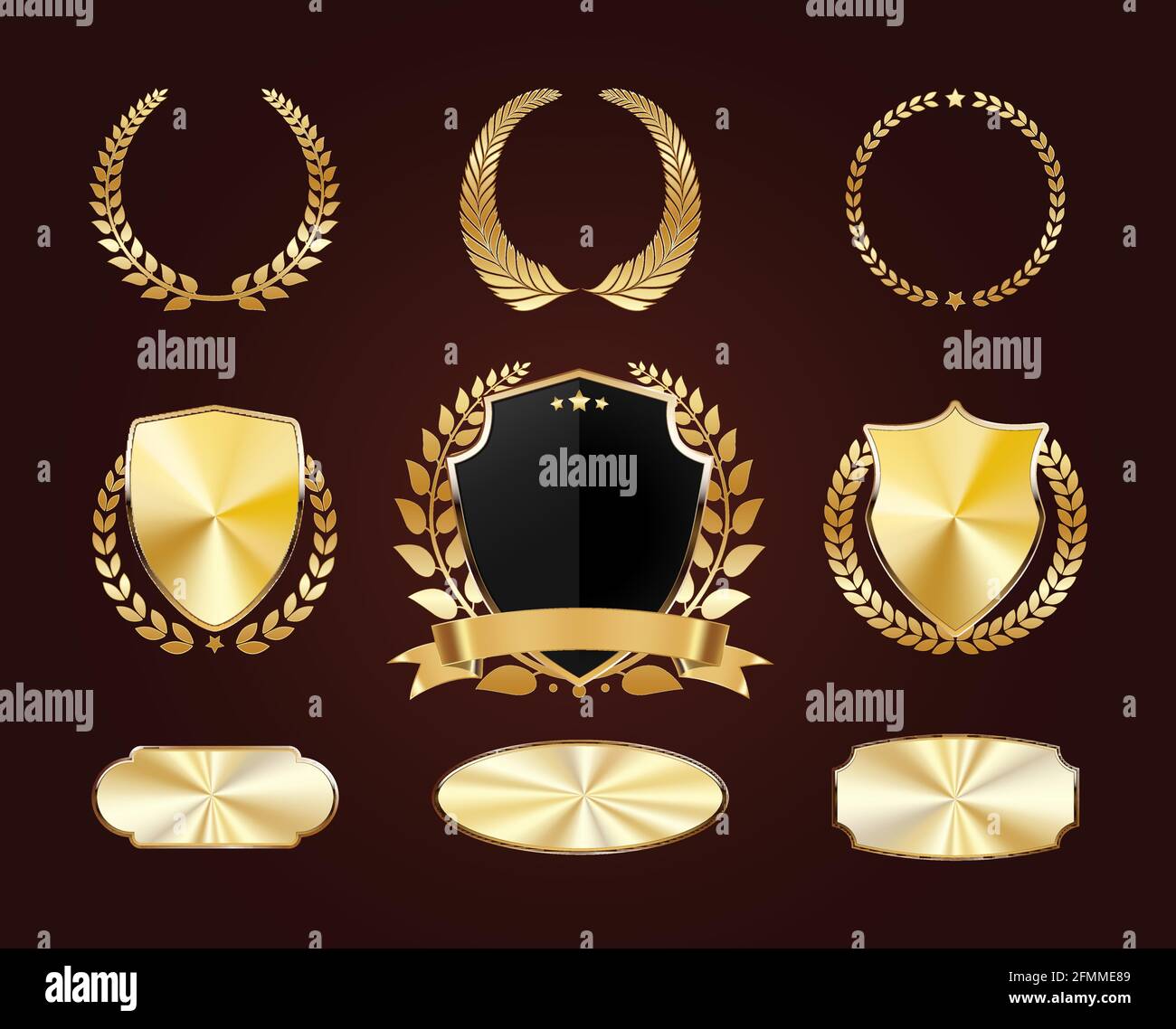 Gold labels hi-res stock photography and images - Alamy