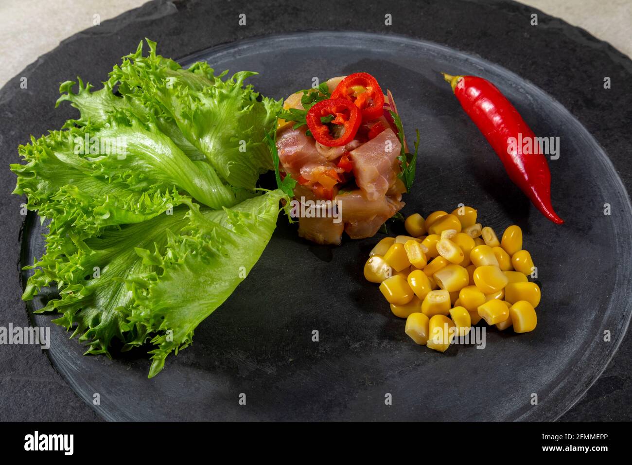 Peruvian Food Ceviche. Peruvian cuisine and sea food Stock Photo - Alamy