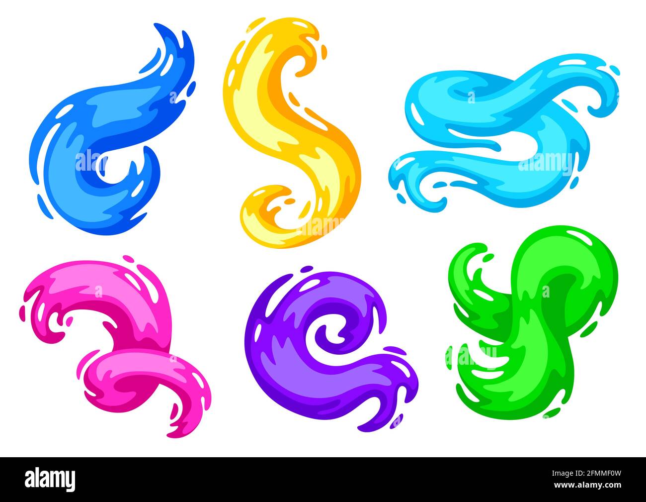 Aqua color swirls Stock Vector Images - Alamy