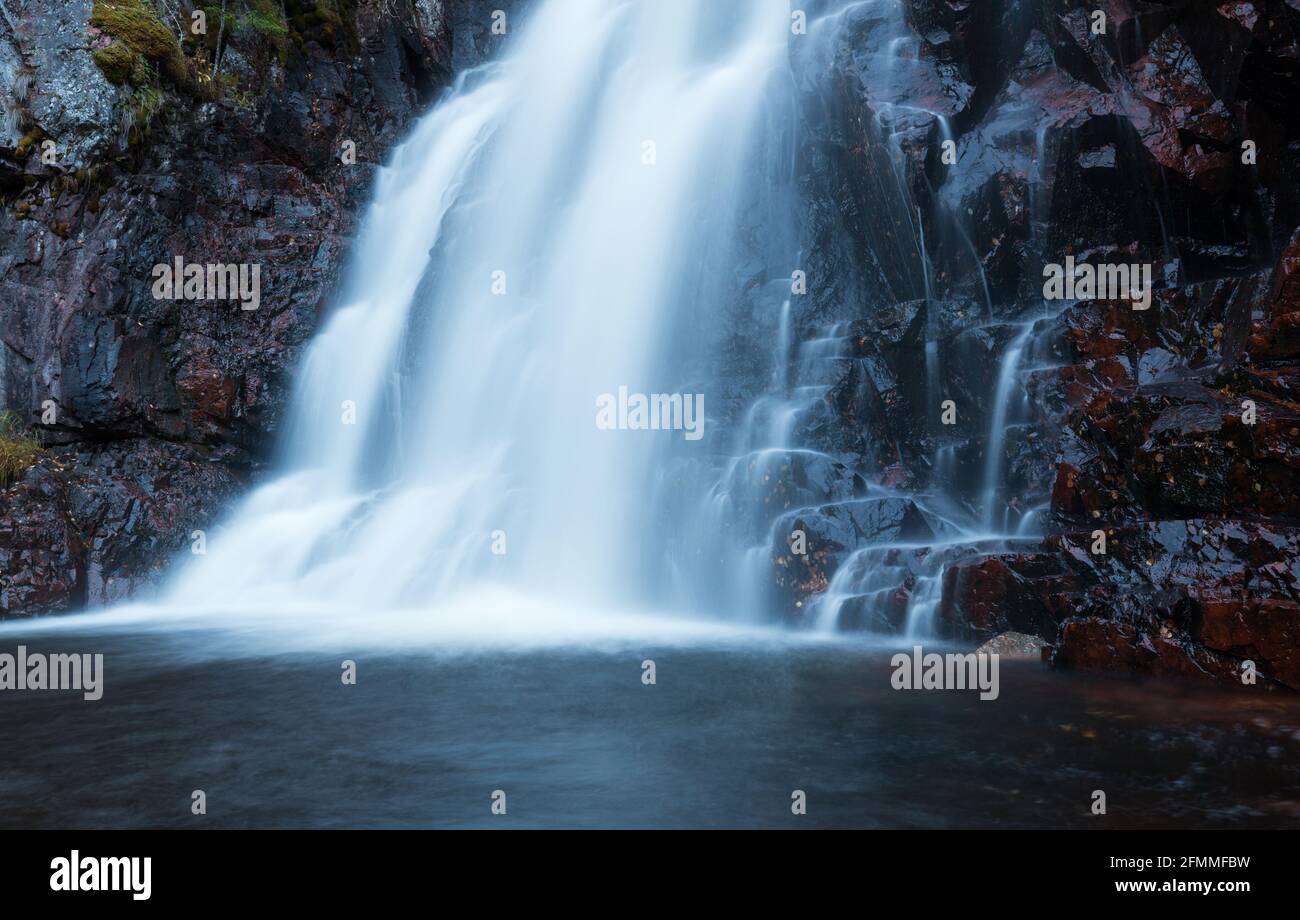 Beautiful waterfall photographed with long exposure Stock Photo - Alamy