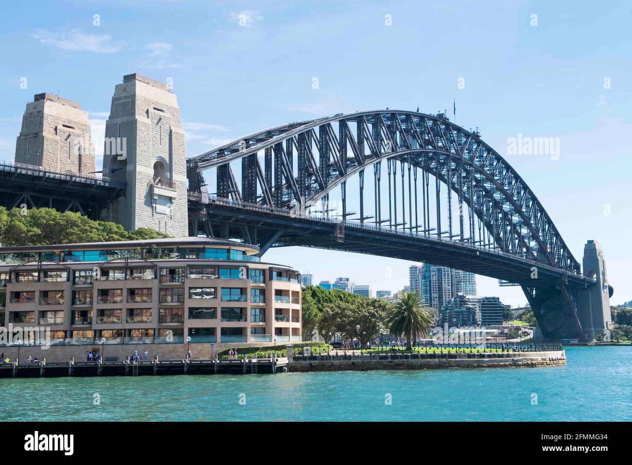 General View of Sydney Harbour Bridge - Sydney Australia Stock Photo ...