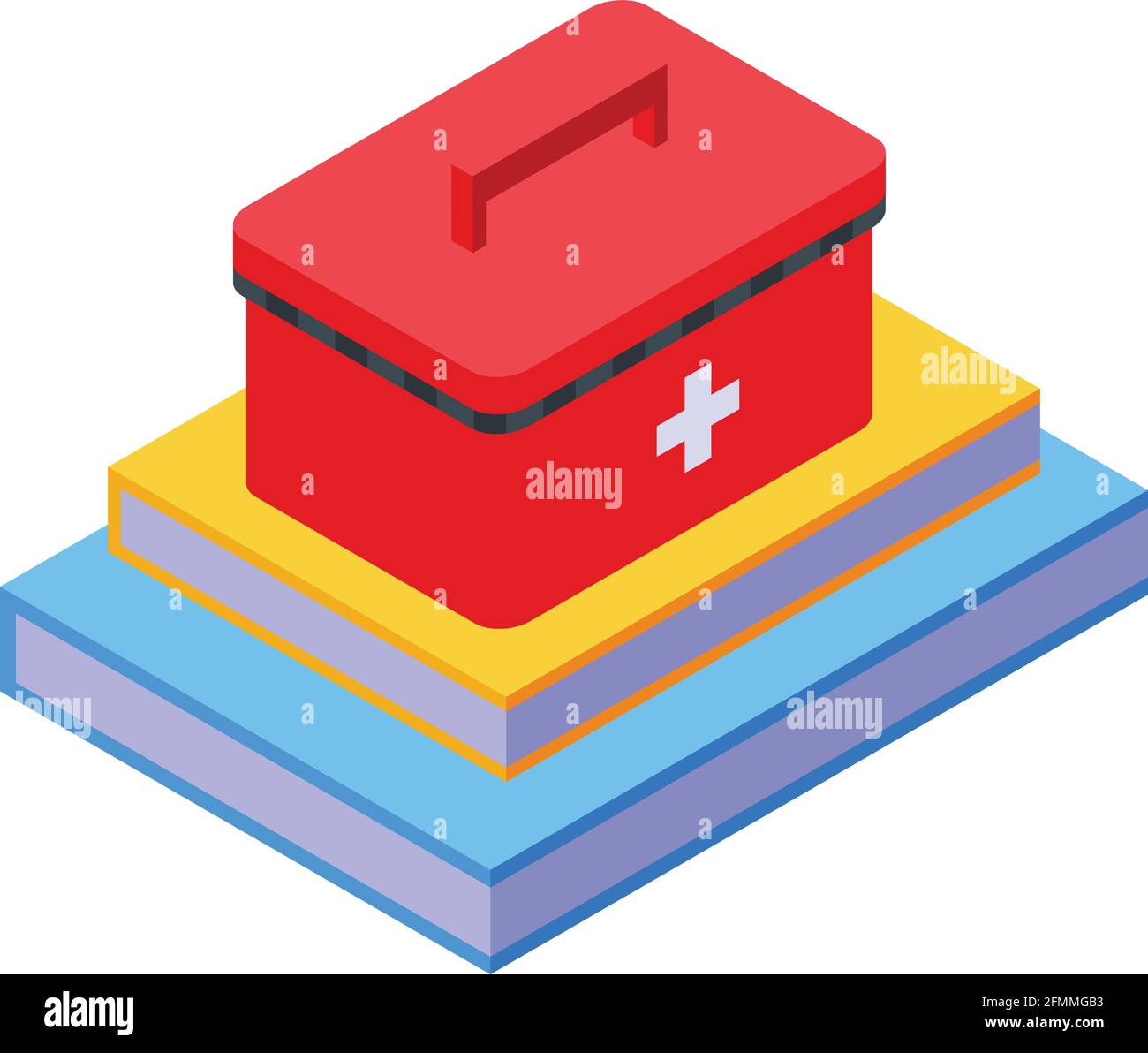 Research scientist aid kit icon. Isometric of Research scientist aid ...