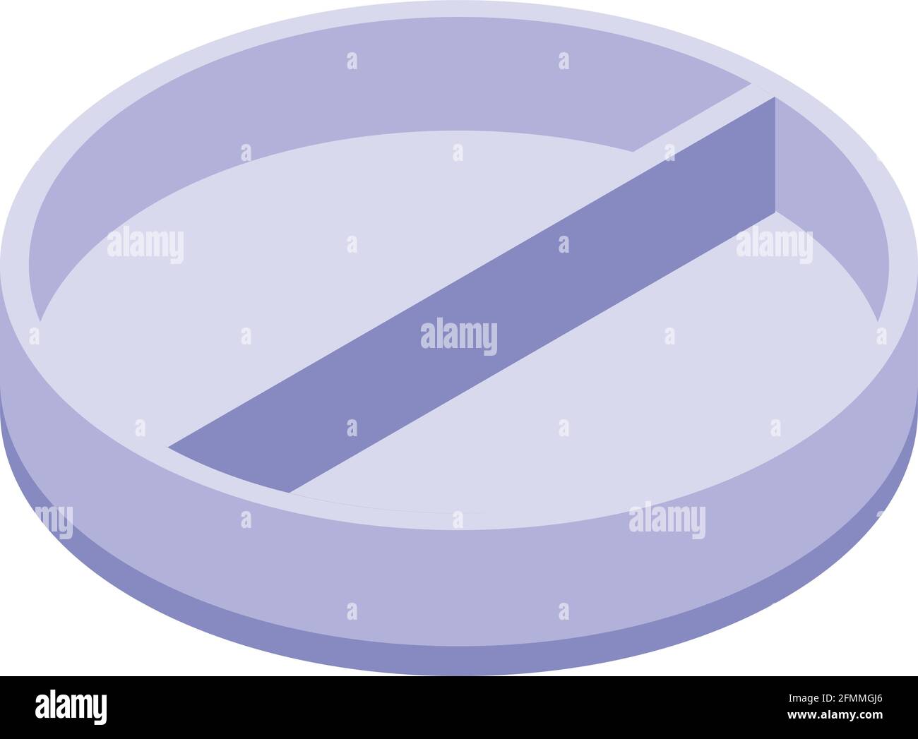 Half petri dish icon. Isometric of Half petri dish vector icon for web ...