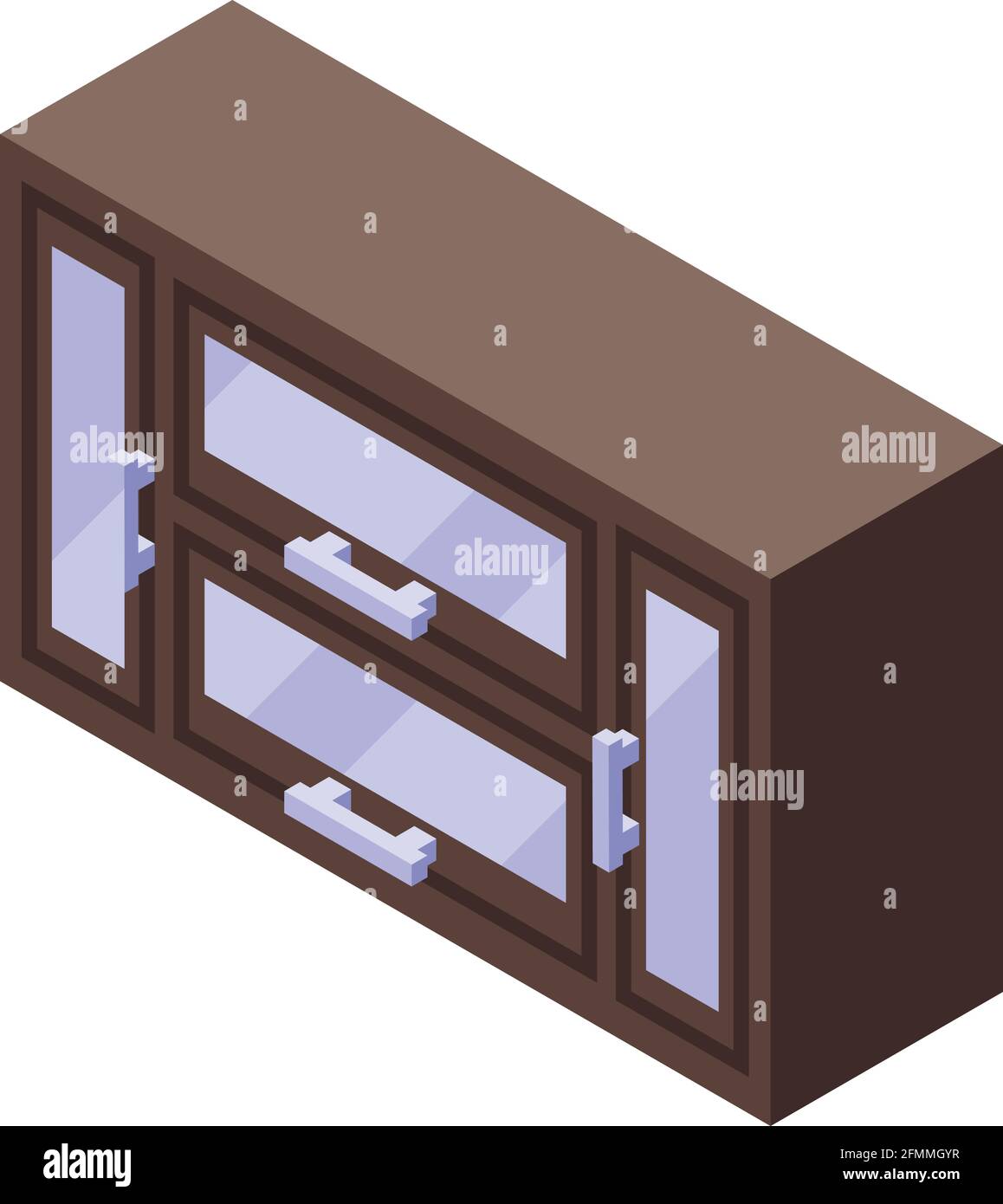 Kitchen wall rack furniture icon. Isometric of Kitchen wall rack ...