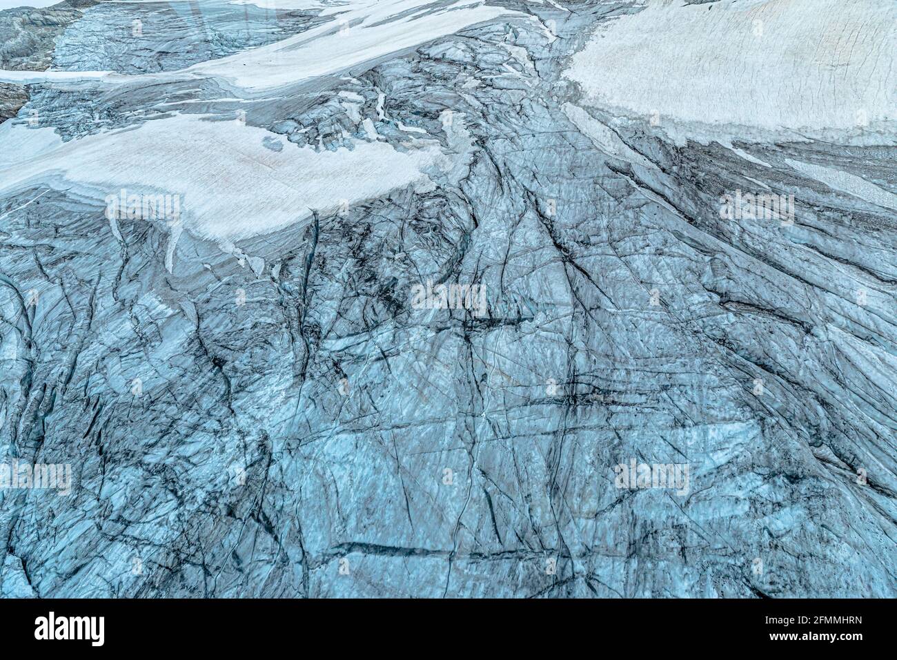 Titlis mountain peak glacier in the Summer season. 3028 meters high ...