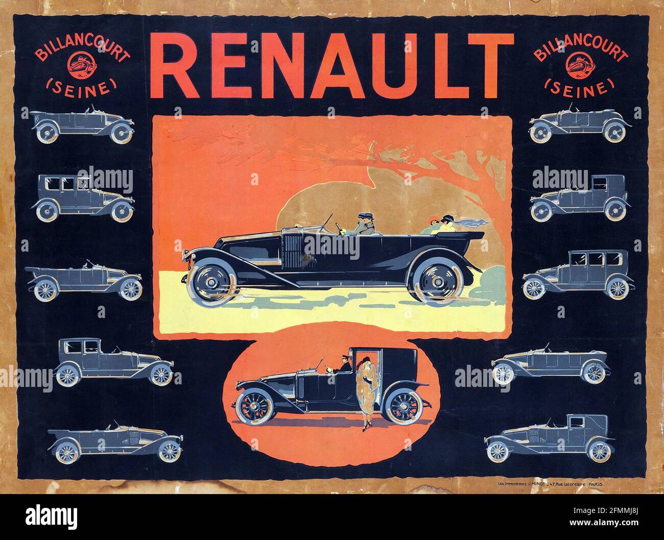 Vintage Car Poster Advertising High Resolution Stock Photography and ...